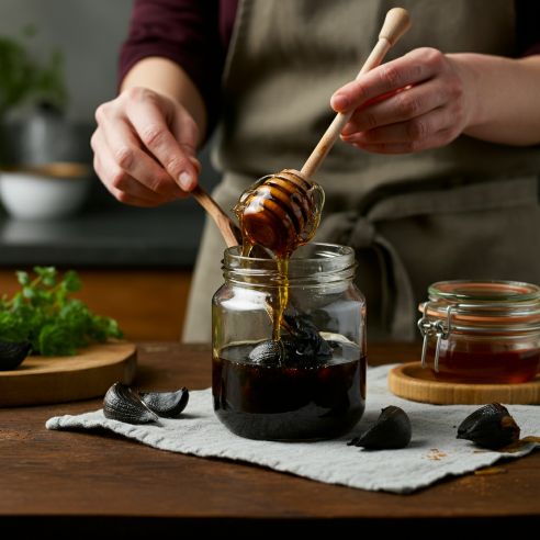 How to Make Black Garlic Flavored Honey At Home